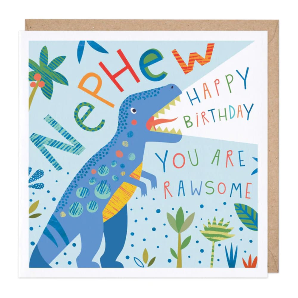 Rawsome Nephew Birthday Card - Gifts From Me To You